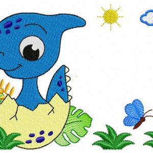 Dinosaurs Designs Machine Embroidery Pattern - Instant Download. - Etsy