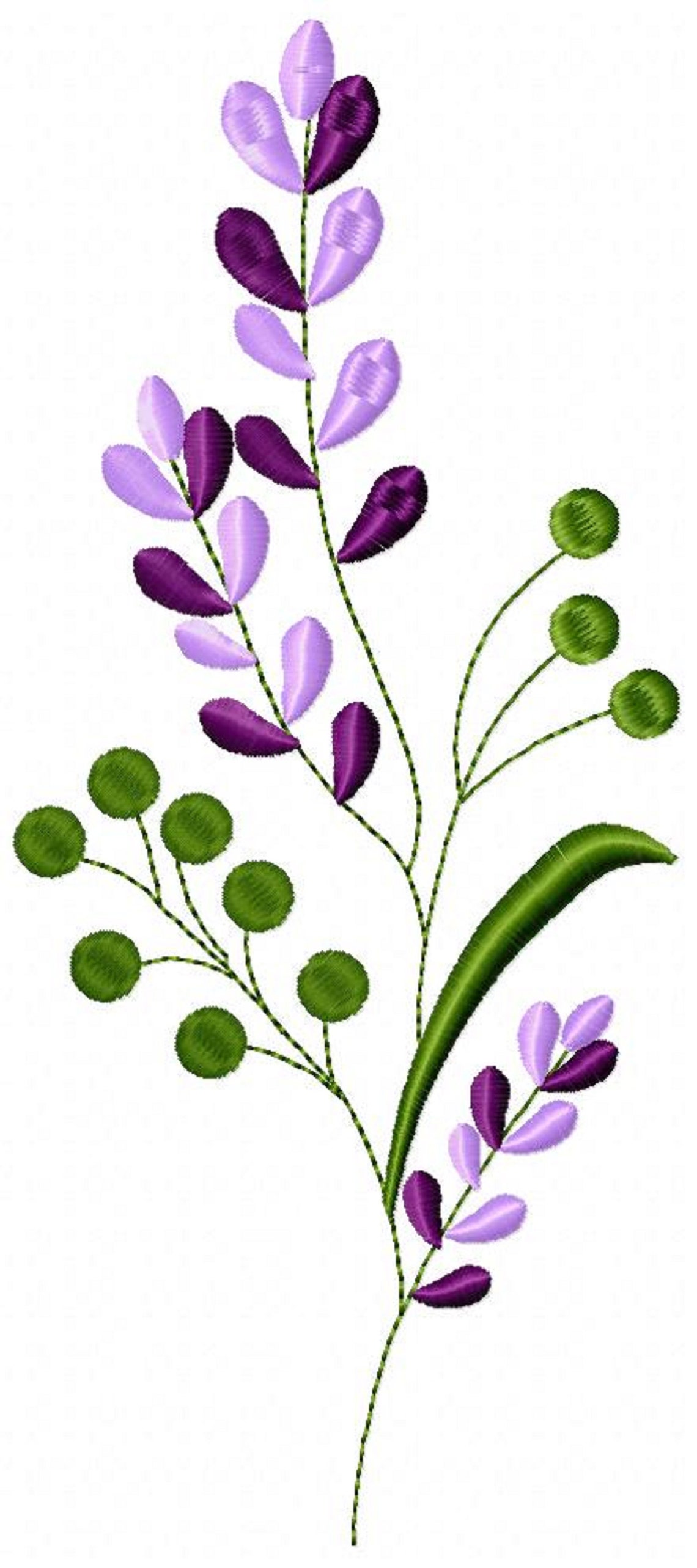 Lavender Flowers Embroidery Designs Machine Embroidery Pattern ...