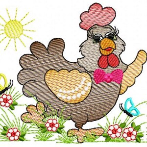 Chicken Days of the Week Embroidery Designs Machine Embroidery Pattern ...
