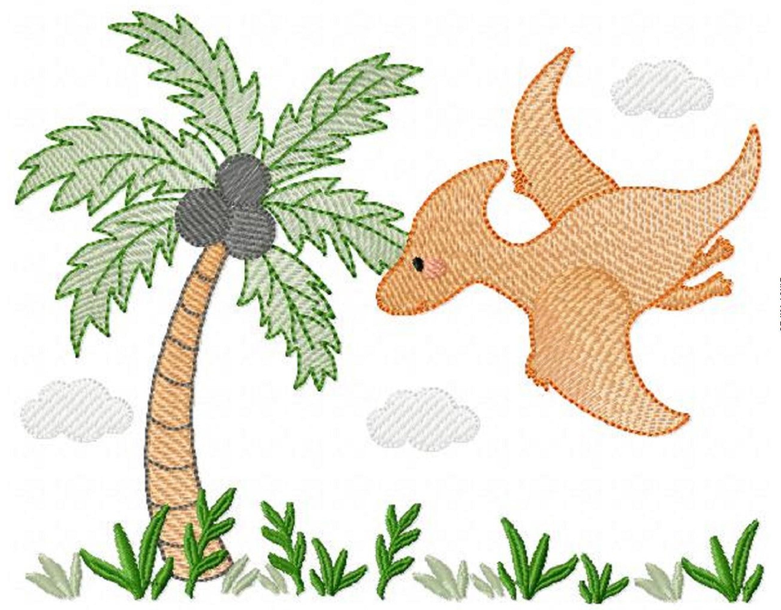 Dinosaurs Animals Embroidery Designs Machine Embroidery - Etsy