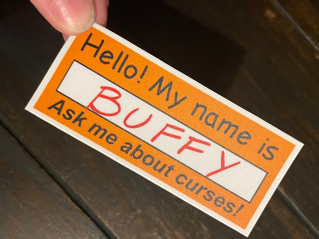 Buffy Name Tag Magic Box Vinyl Sticker - Etsy