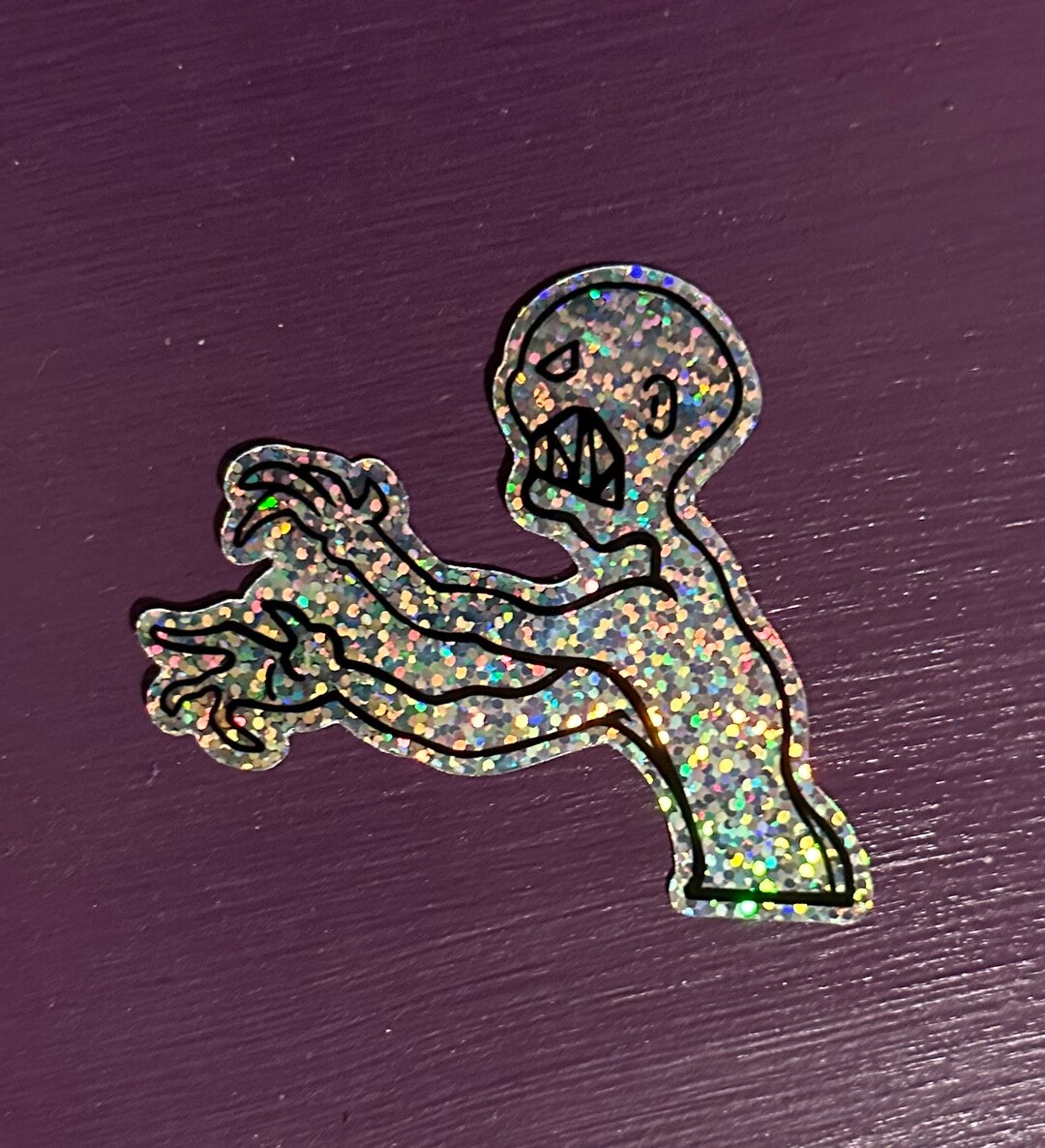 Grrr Argh GLITTER Monster/ubervamp Vinyl Sticker: Buffy Inspired - Etsy