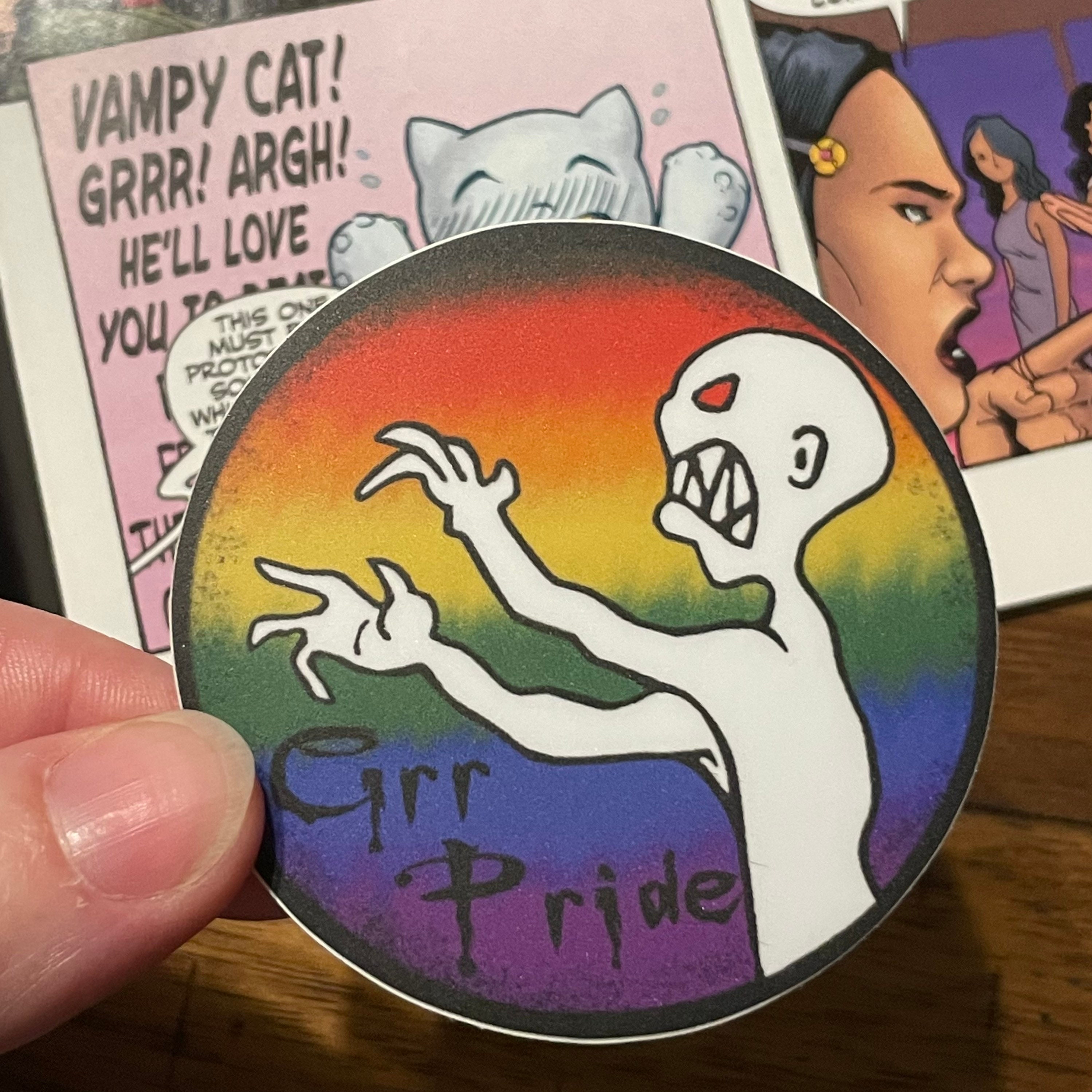 Grr Pride Monster/ubervamp Buffy Inspired Rainbow Vinyl - Etsy