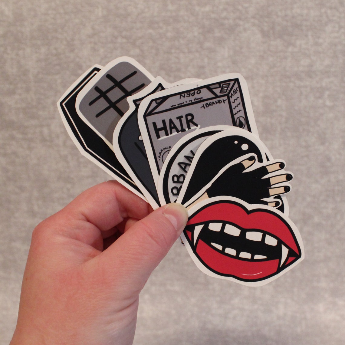 Just Emo Stuff Vinyl Sticker Set 8 Stickers Sticker Pack | Etsy