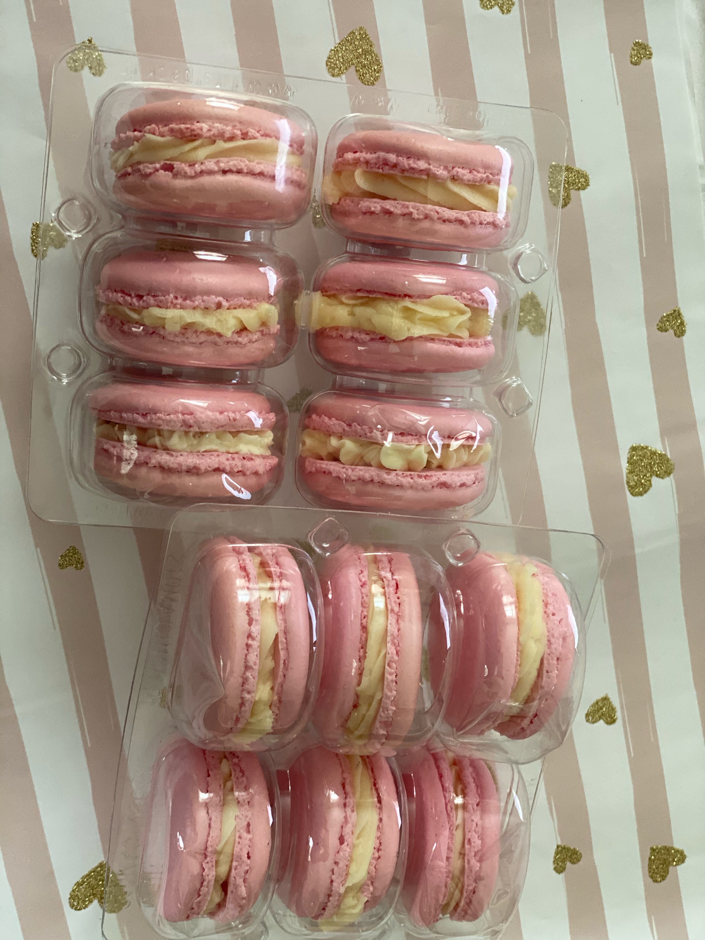 6 Pale Pink Macarons | Etsy