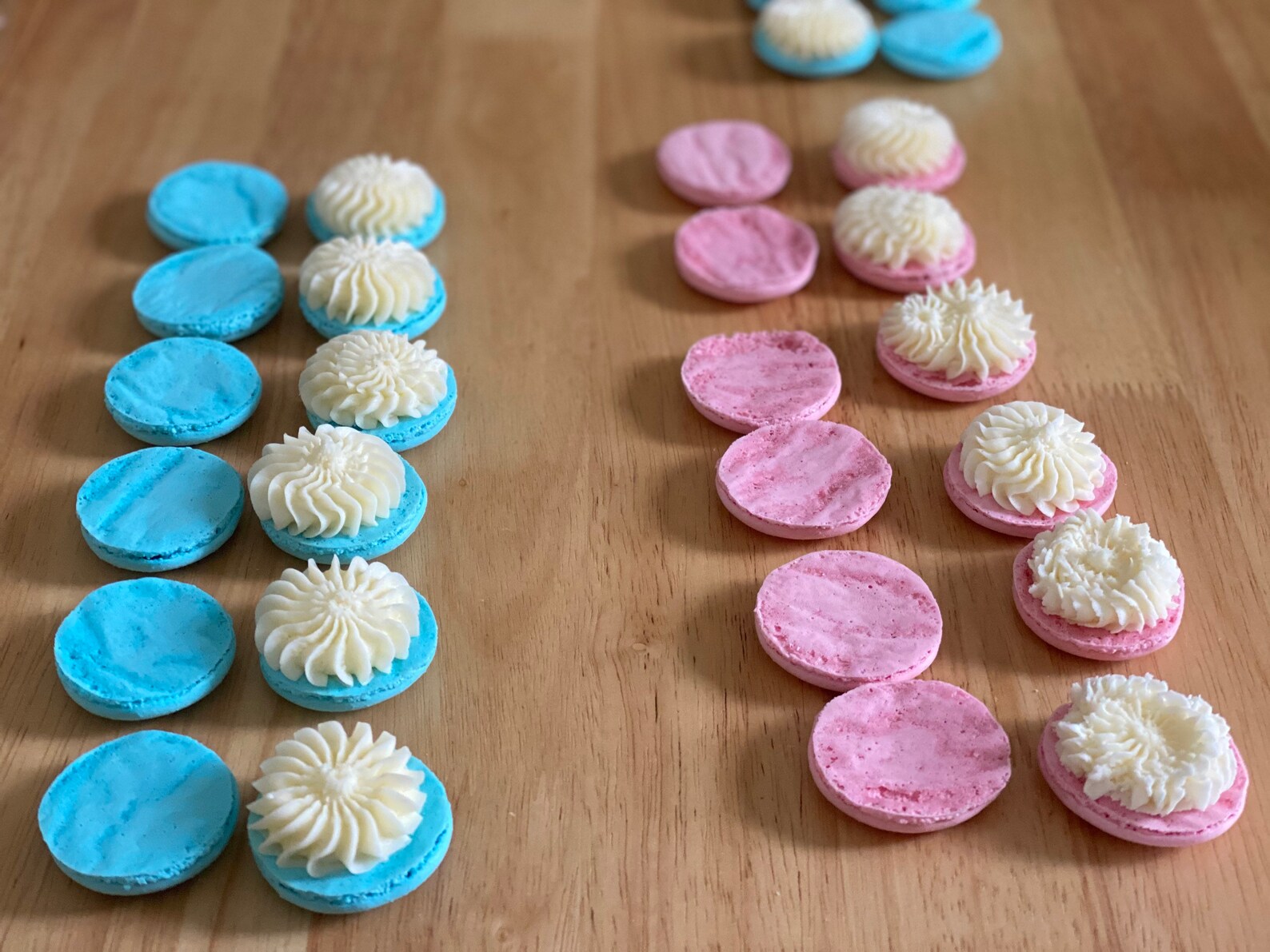 6 Pale Blue Macarons - Etsy UK