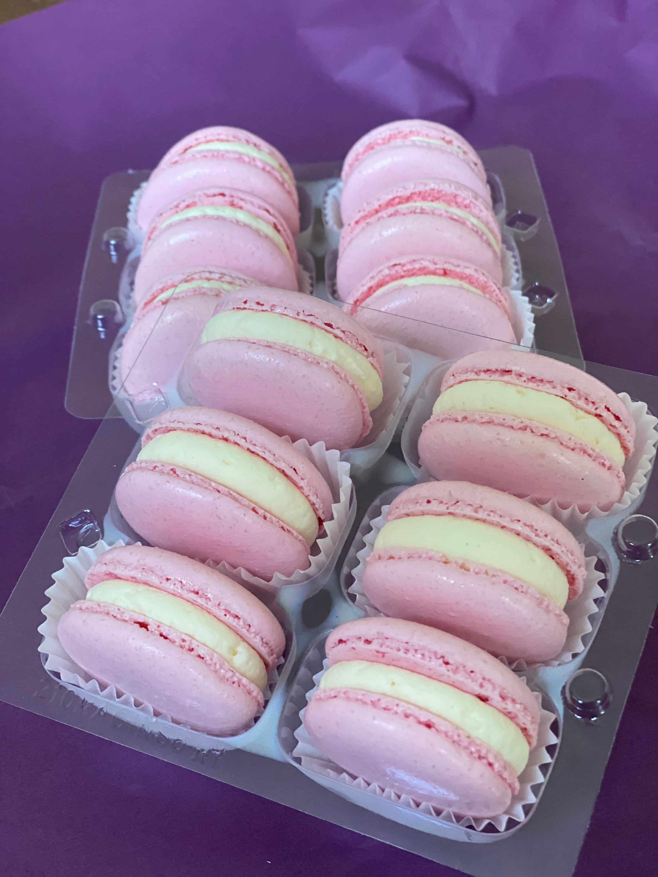 6 Pale Pink Macarons | Etsy