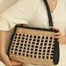 Crispy Patterned Black Straw Bag - Etsy
