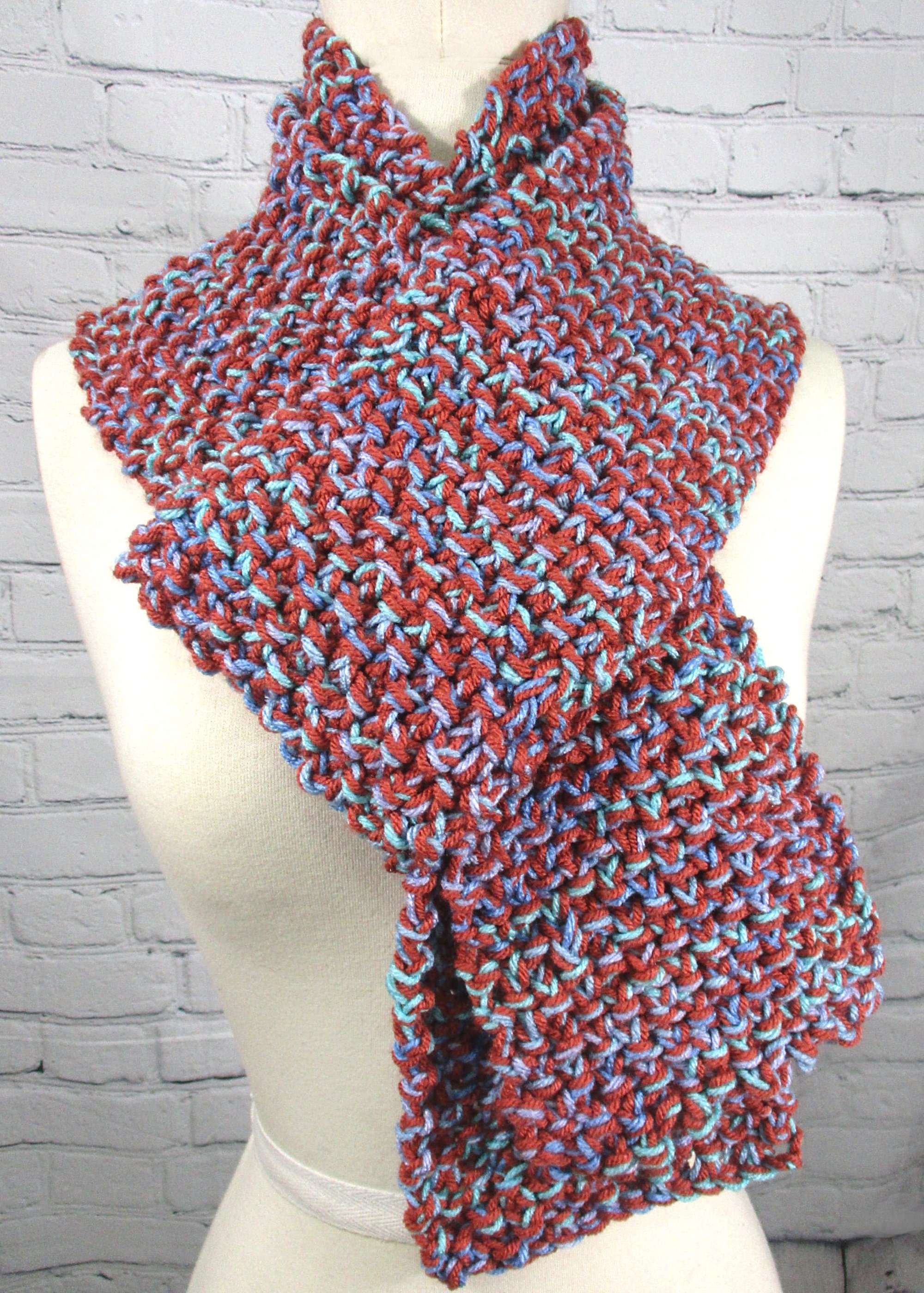 Bufanda hecha a mano gruesa suave y acogedora tejida a mano - Etsy España