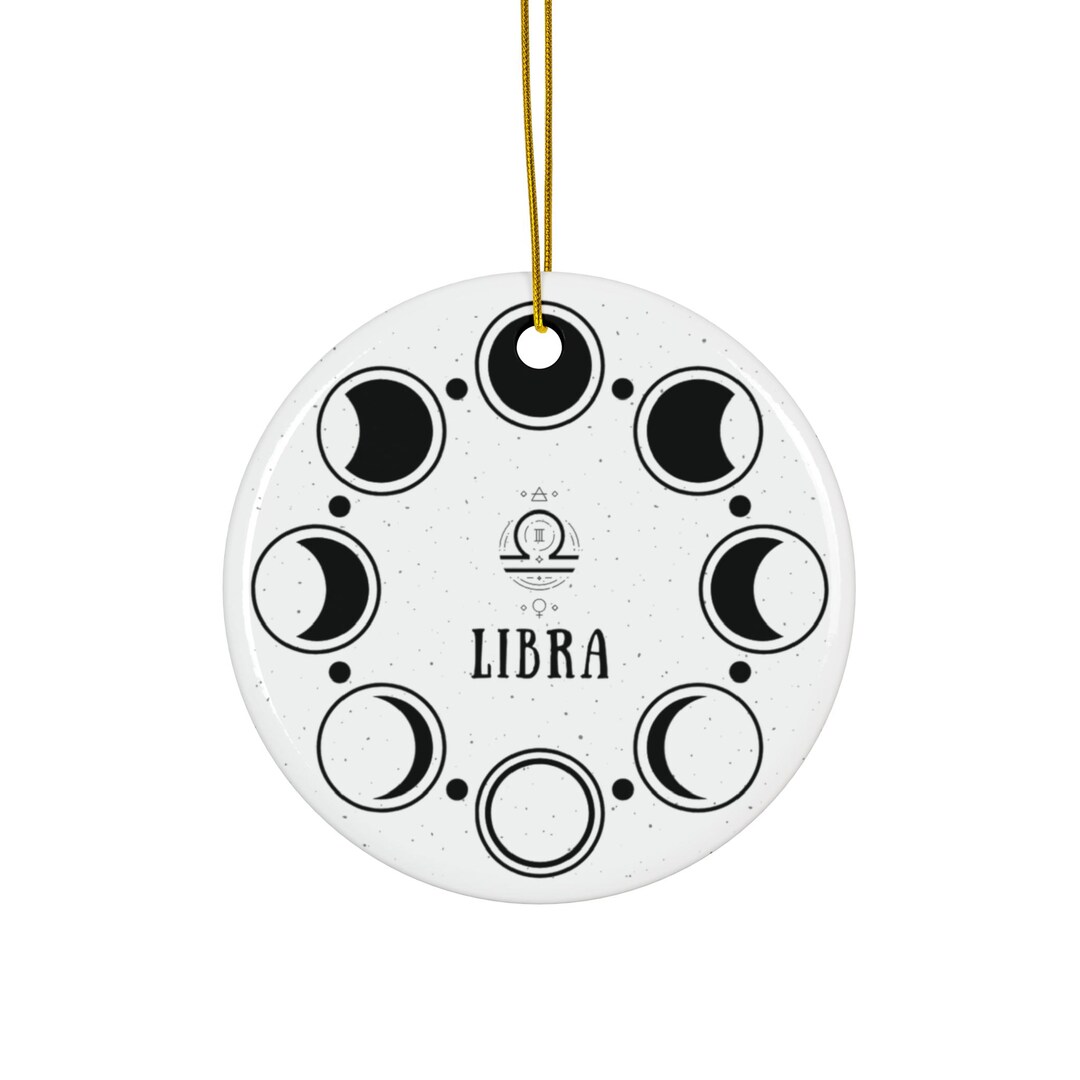 Libra Zodiac Moon Cycle Ornament Constellation Christmas Ornament ...