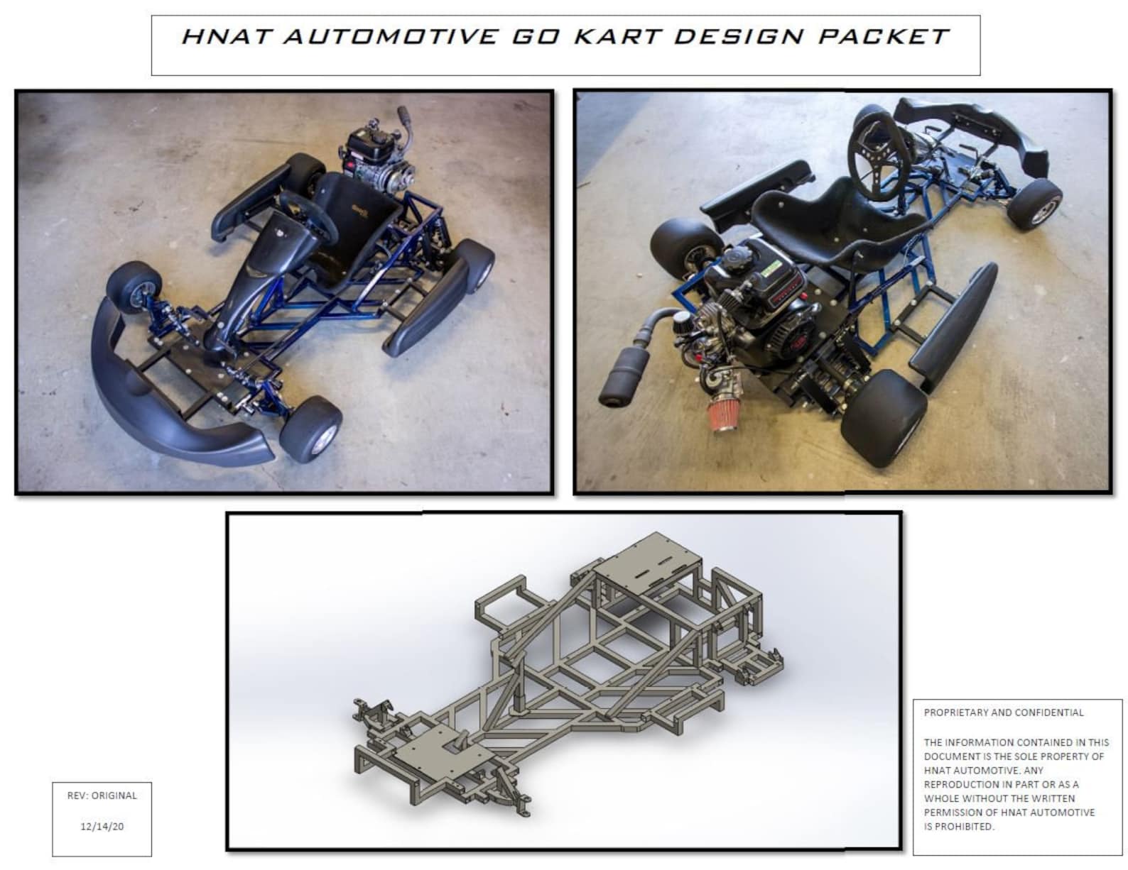 Go Kart Frame Design Plans and Instruction Kit - Do It Yourself ...