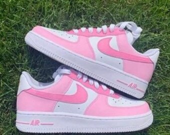 Pink Custom Air Force 1 - Etsy