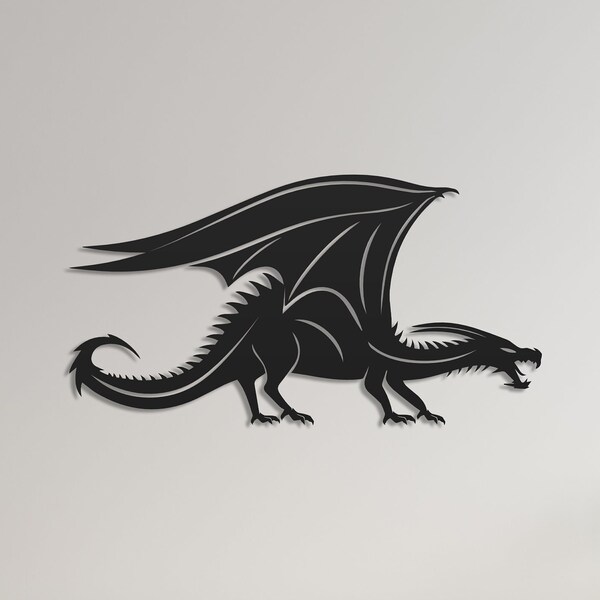 Outdoor Metal Wall Art Dragon - Etsy