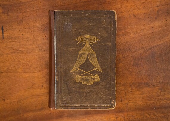 Mid 1800s Odd Fellows Book IOOF Instructional Fraternal - Etsy