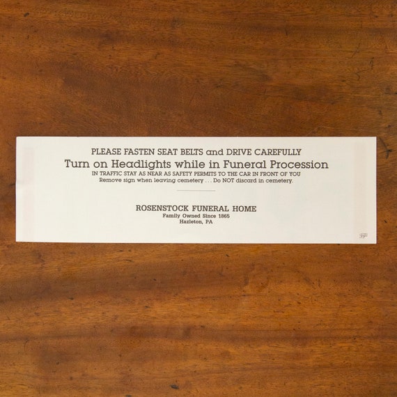Funeral Procession Car Stickers
