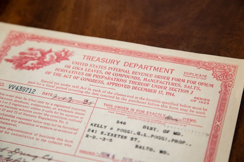 Antique Opium and Cocaine Forms 1920's Medical Quack - Etsy