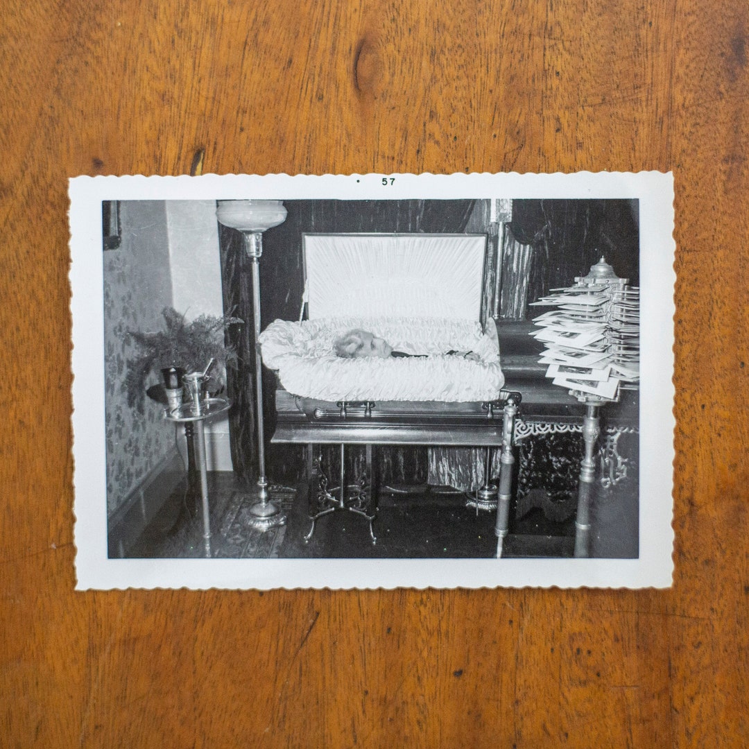 Original Post Mortem Photograph - Authentic Funeral Portrait of Old ...