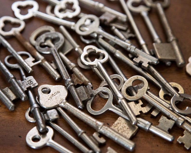 Real 1800s Skeleton Keys - Purchase for 1 Key - Authentic Bit Keys - Etsy
