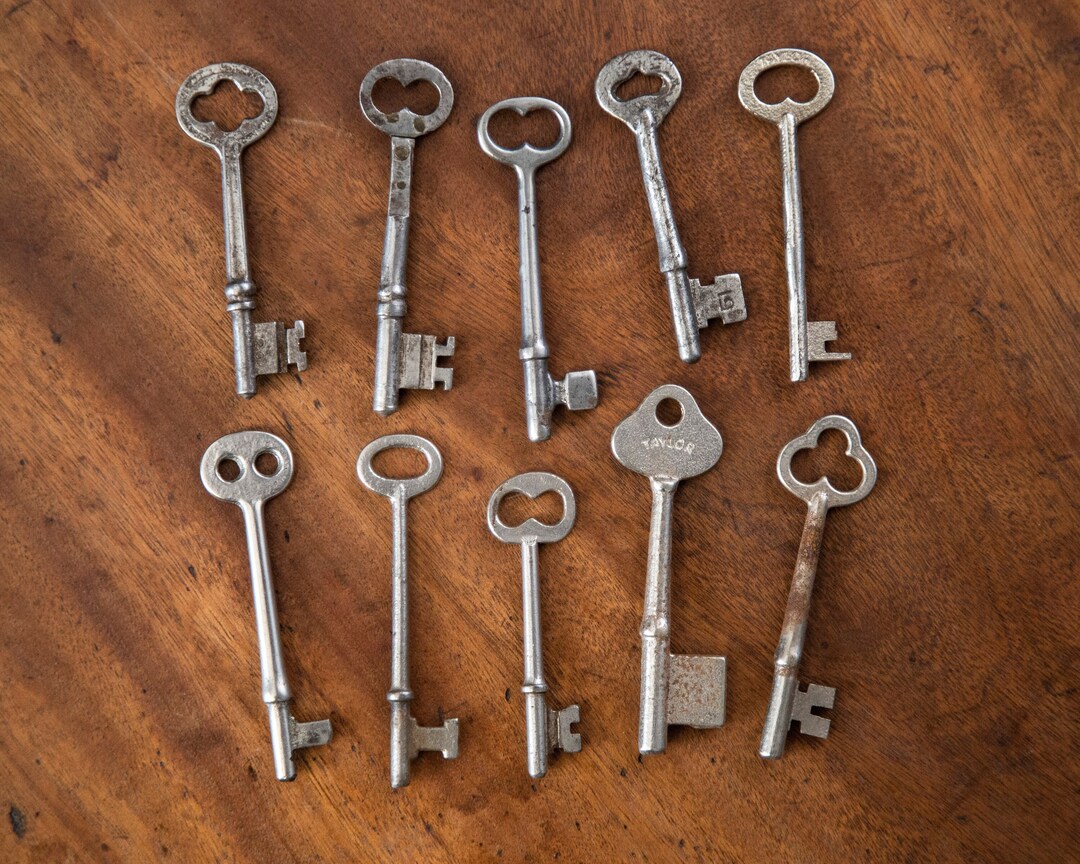 Real 1800s Skeleton Keys - Purchase for 1 Key - Authentic Bit Keys - Etsy