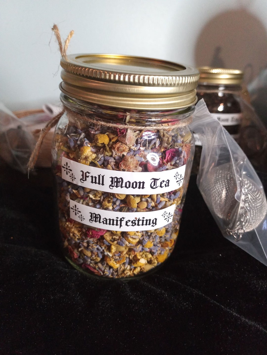 Enchanted Full Moon Tea //manifesting// + Stainless Steel Tea Infuser ...
