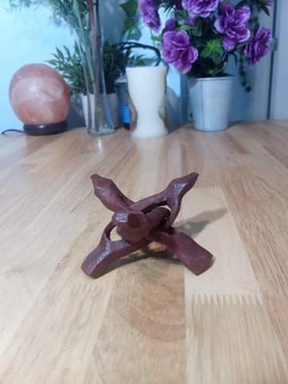 Abalone Shell Wooden Tripod Stand | Etsy