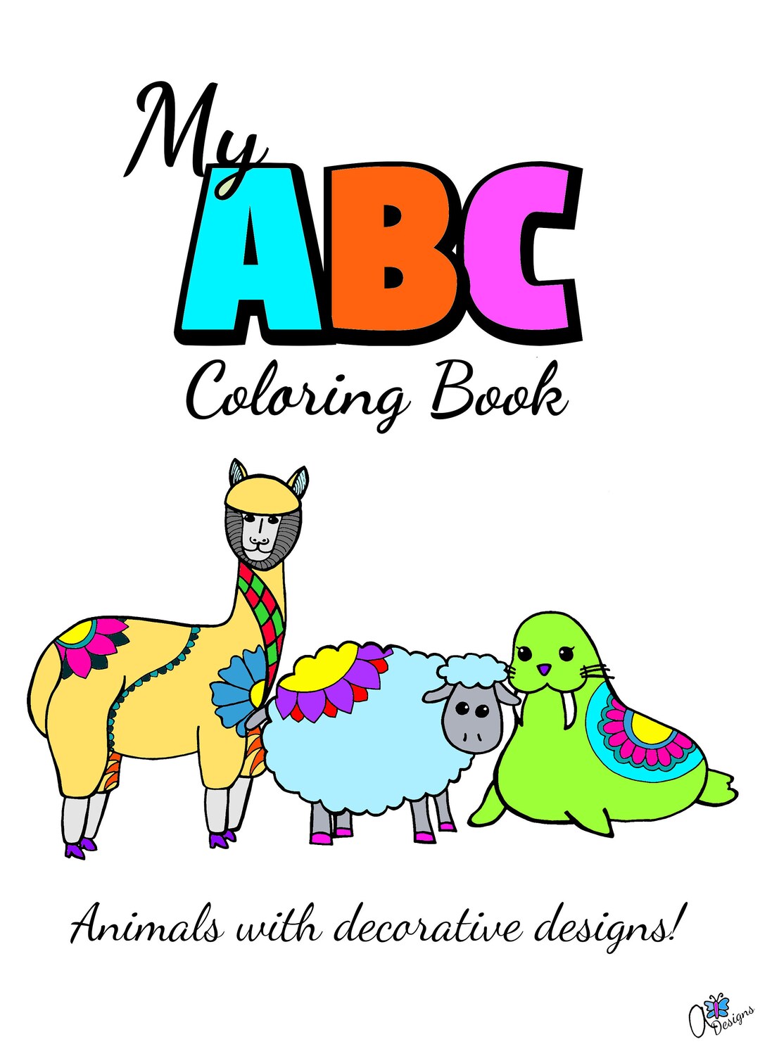 Alphabet Animal Coloring Book, Baby's First ABC Book, Kids Activity ...