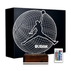 Personalized Gift Custom Lampshade Basketball Player Air Michael Jordan ...