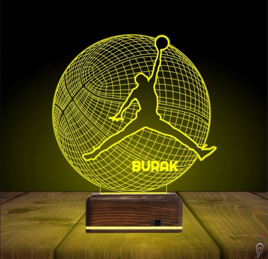 Personalized Gift Custom Lampshade Basketball Player Air - Etsy