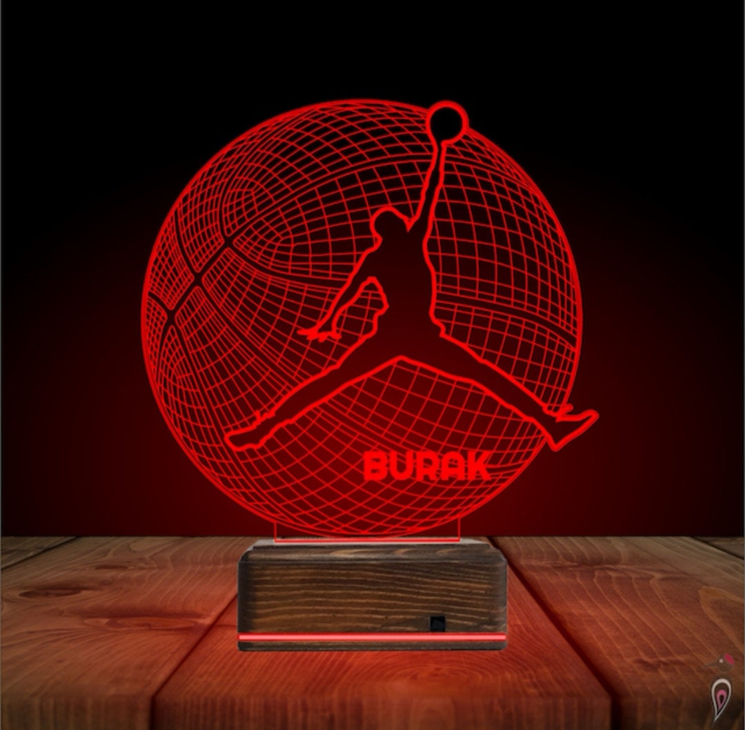 Personalized Gift Custom Lampshade Basketball Player Air - Etsy