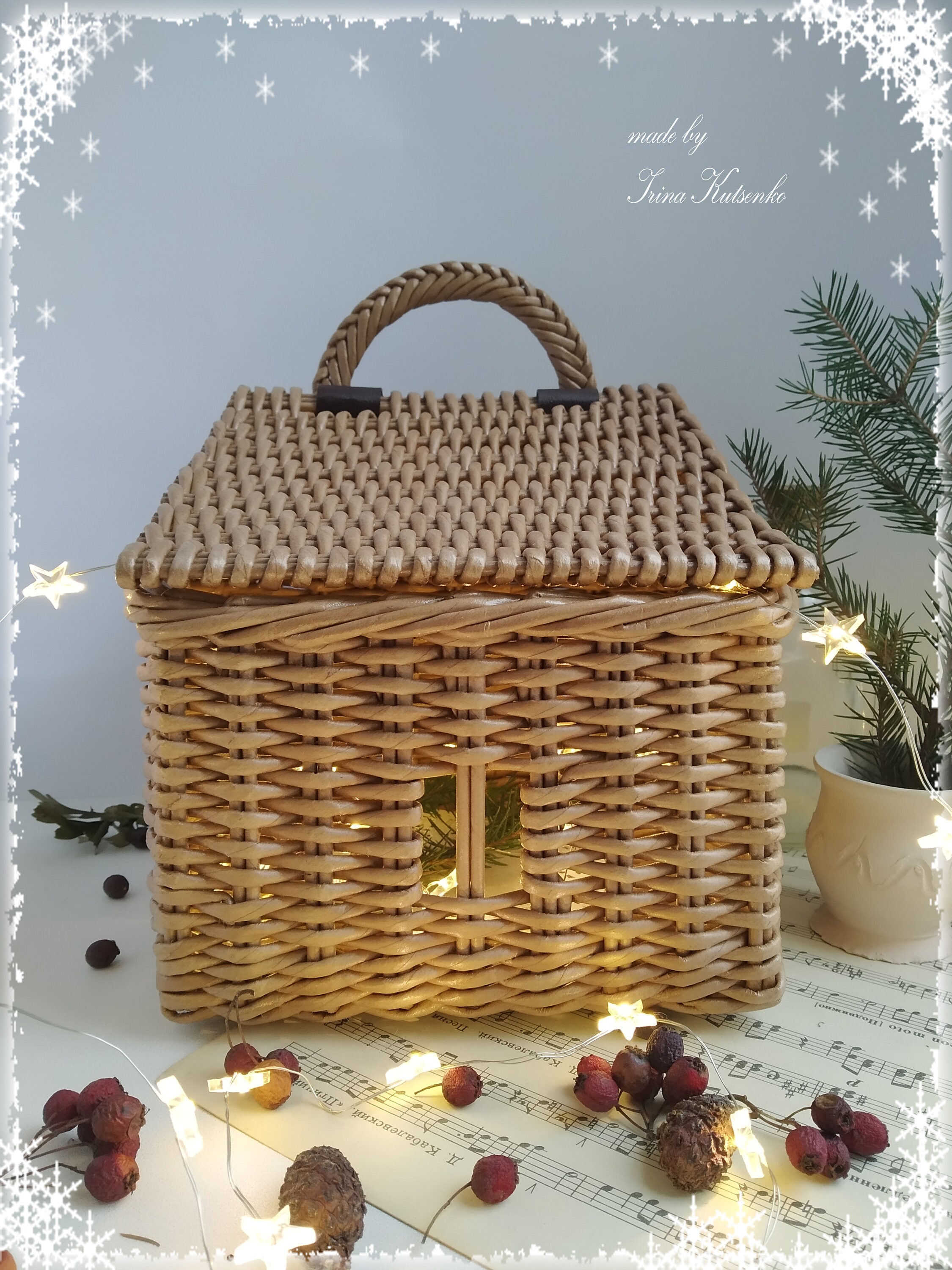 Wicker Box House for Storing Small Things - Etsy