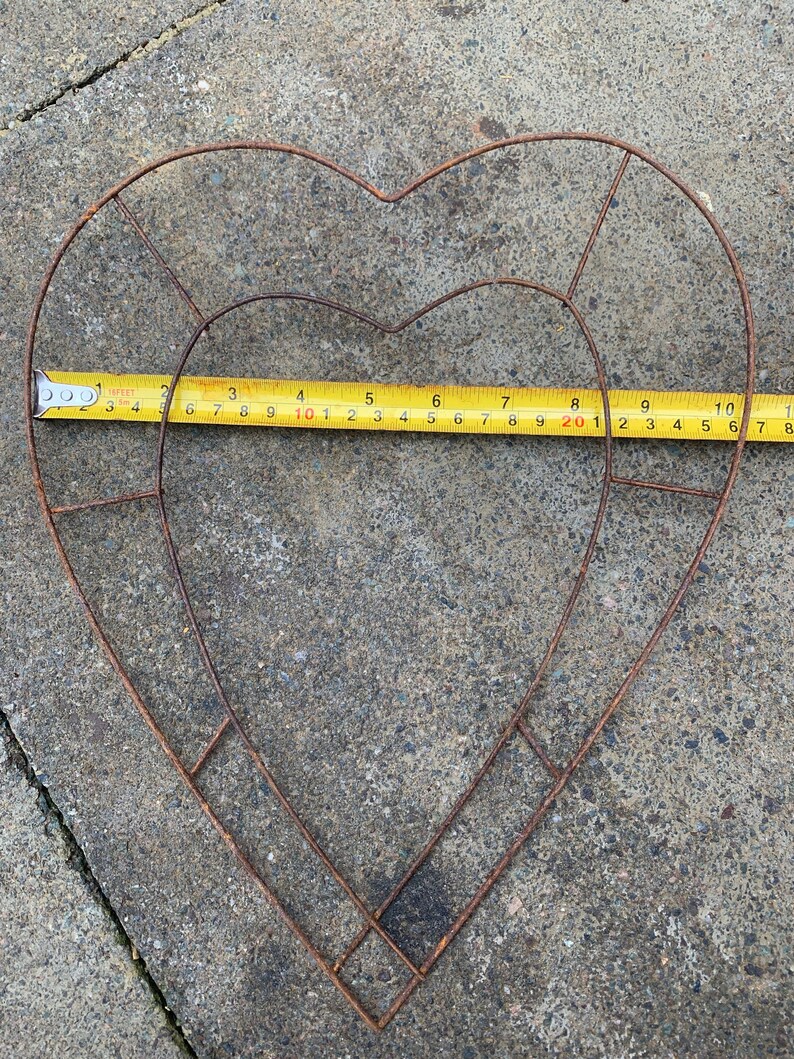 12 Inch Heart Copper Wreath Frame - Etsy