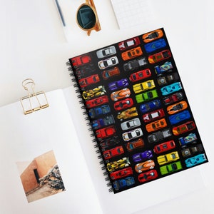 Hot Wheels Cars Spiral Notebook – Toy Car Photo, Ruled Line - Etsy