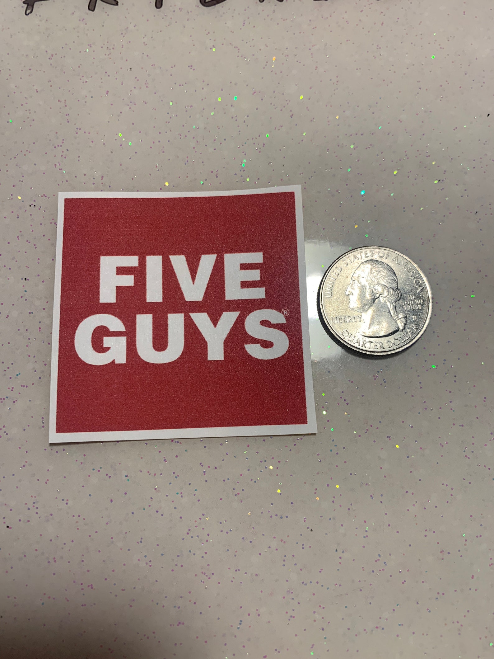 Five Guys Logo Sticker Glossy or Matte | Etsy