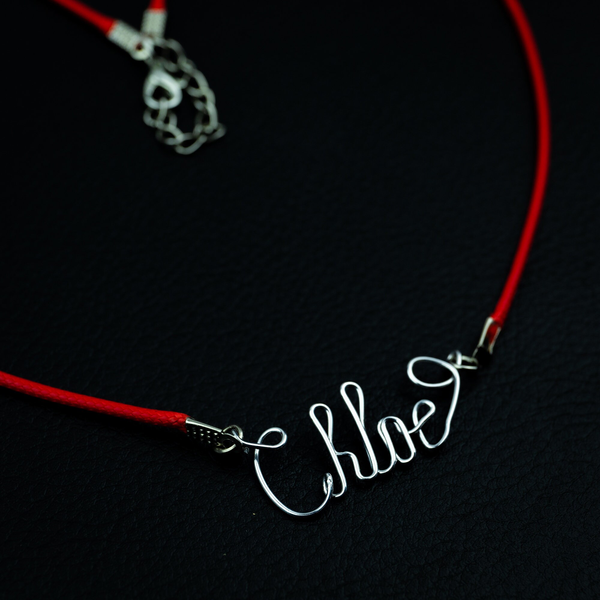 Collar De Nombre Personalizado Plateado Hecho A Mano Collar Etsy España