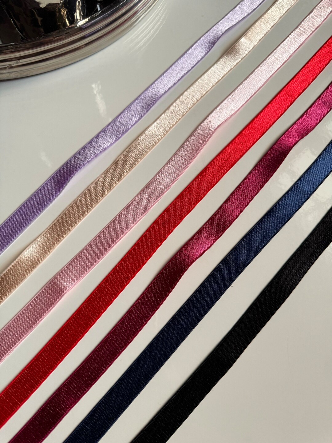 15mm (5/8”) Strap Elastic Satin Face Plush Back Strapping for Bra ...