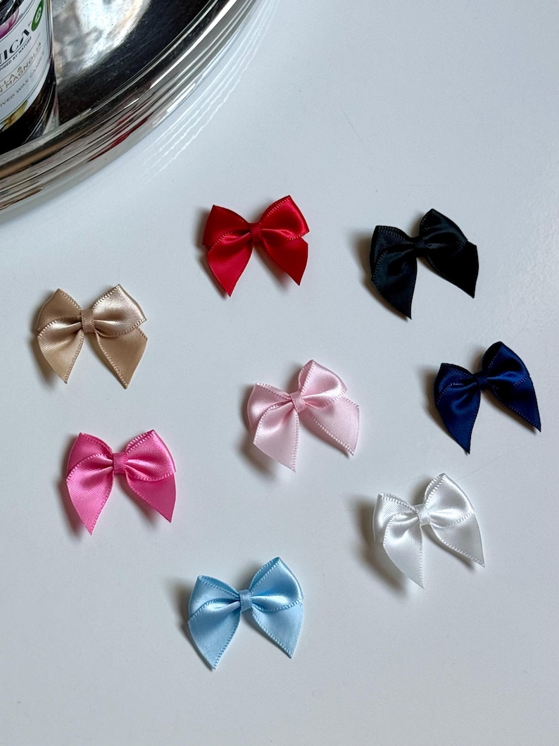 Satin Ribbon Bows Embellishment for Lingerie Bra Making Accessories ...