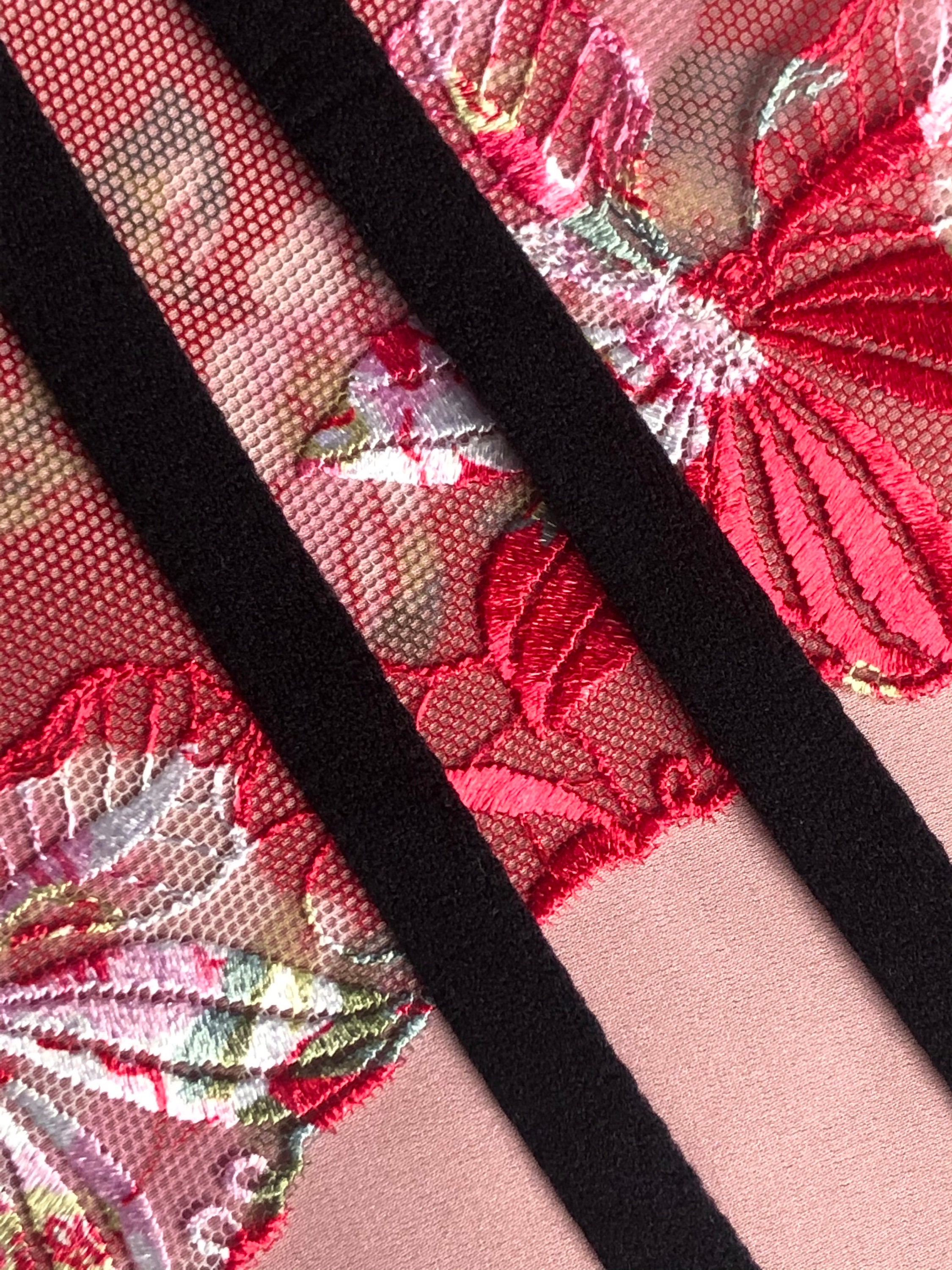 Black Wire Casing 10mm 3/8 Plush Back Channelling Underwire | Etsy