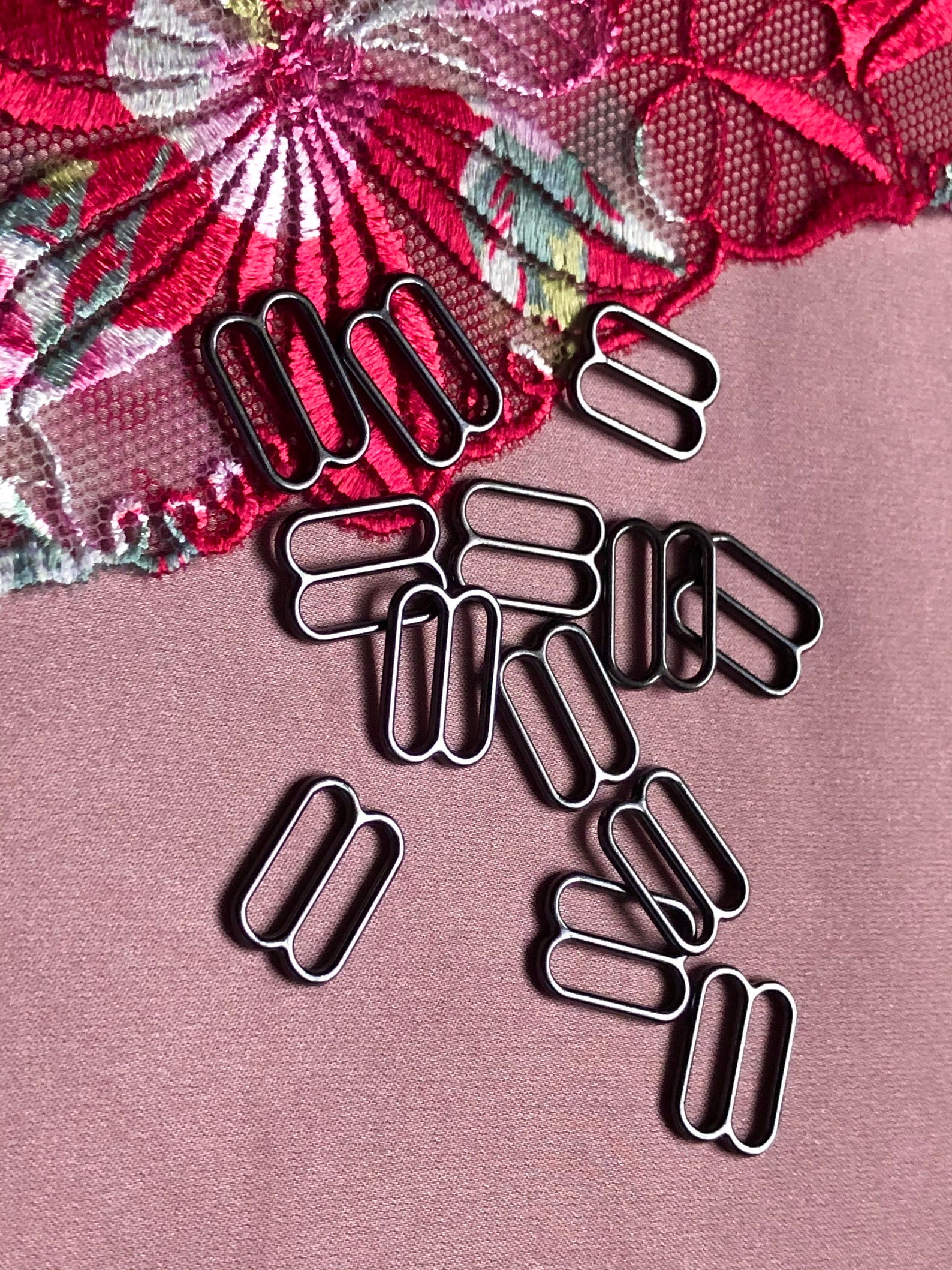 12mm 1/2 Gun Black Metal Bra Sliders for Bra Making and - Etsy