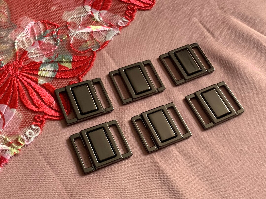 15mm 5/8 Gun Black Metal Bikini Clasps Bra Closures for Bra - Etsy UK