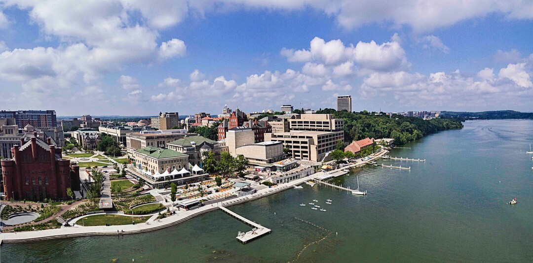 Union Terrace University of Wisconsin Badgers Drone Wall Art Live Music ...