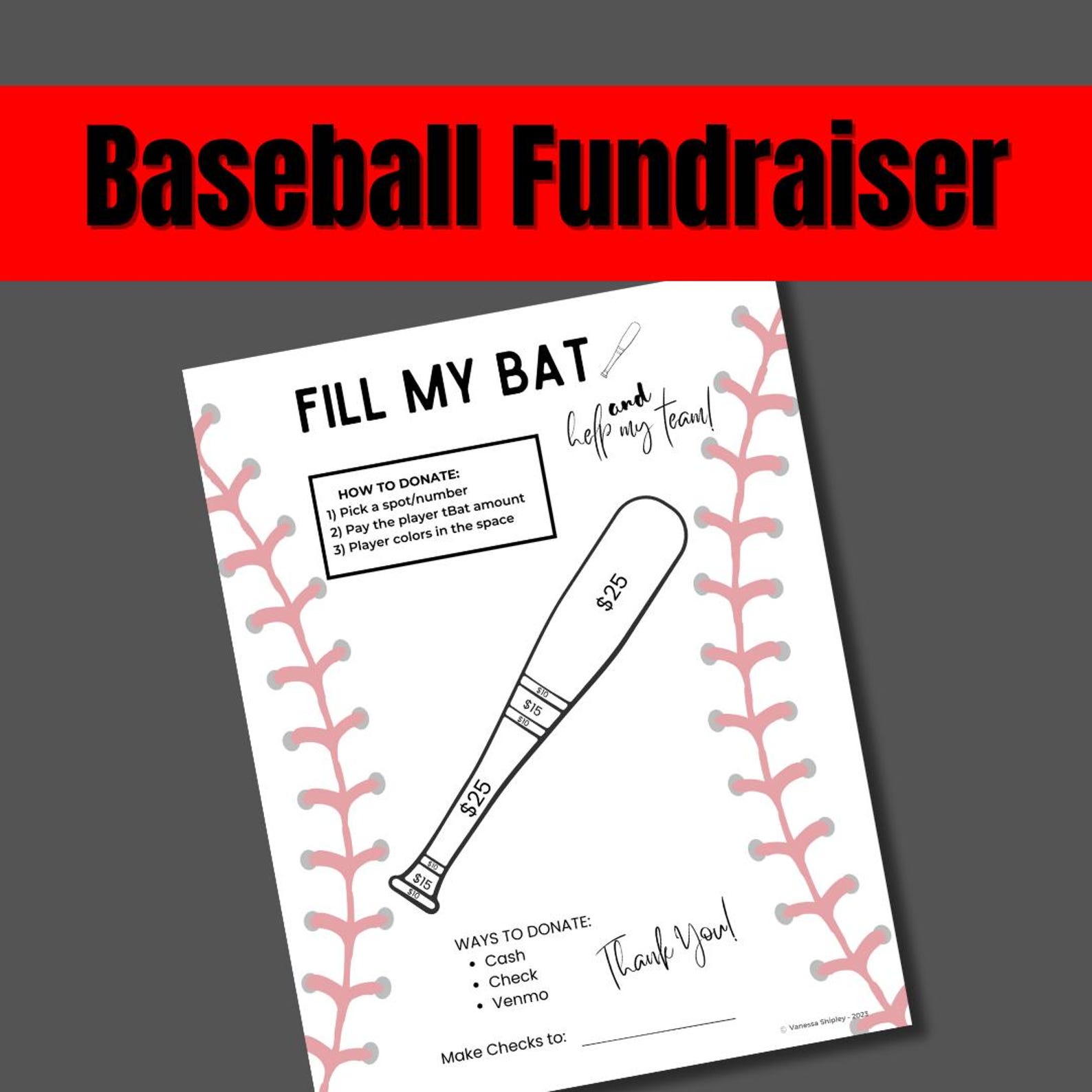 Baseball Fundraiser Template - Baseball Team Fundraiser Ideas - Youth ...