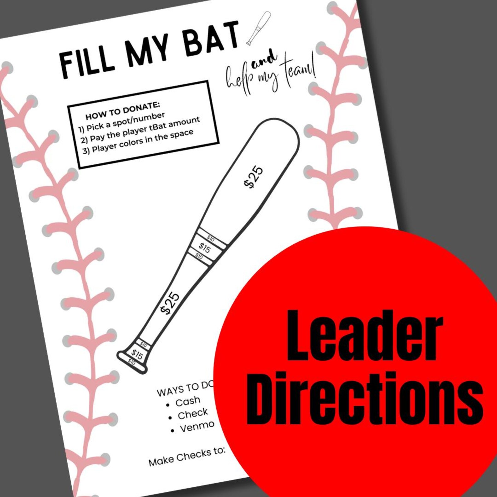 Baseball Fundraiser Template - Baseball Team Fundraiser Ideas - Youth ...