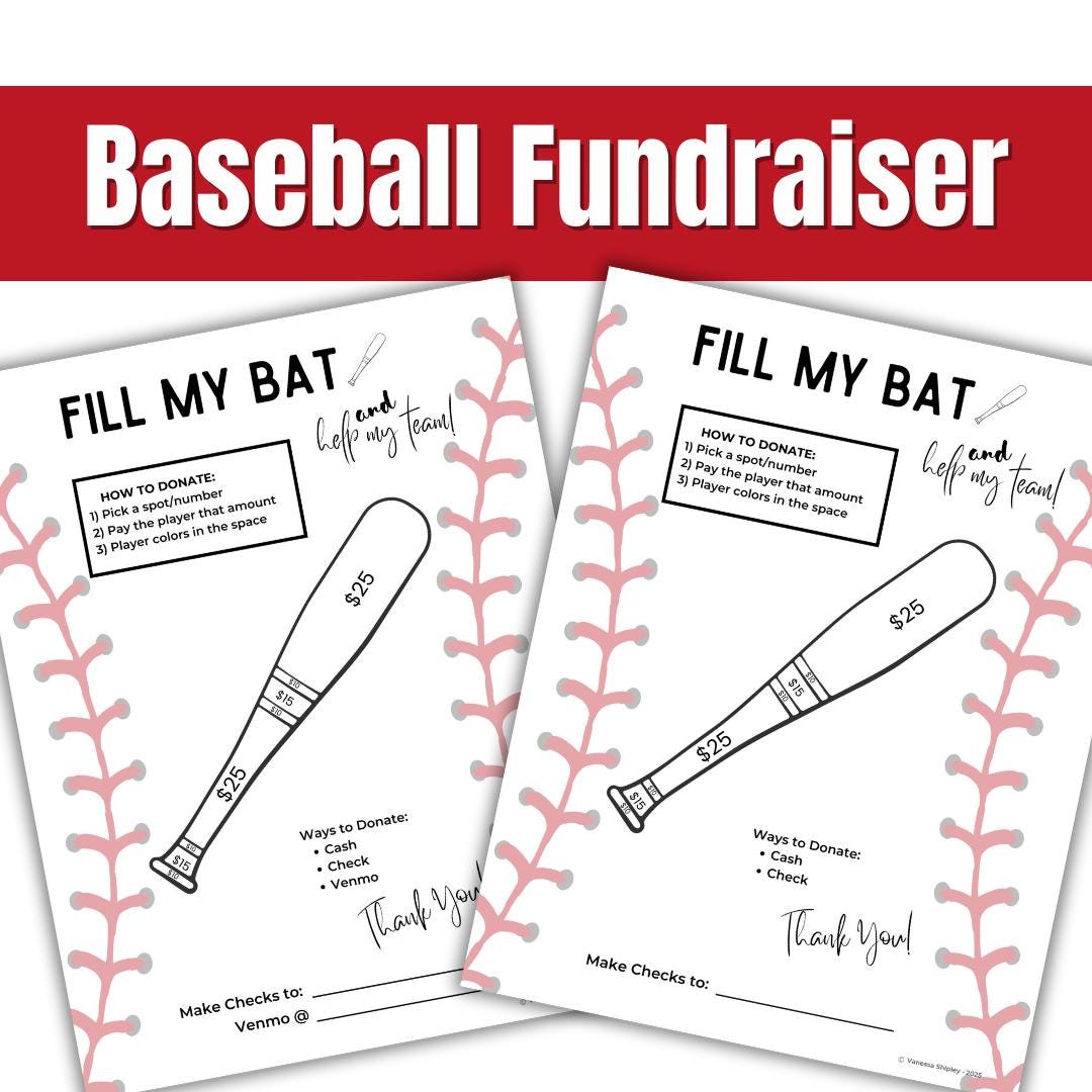 Baseball Fundraiser Template - Baseball Team Fundraiser Ideas - Youth ...