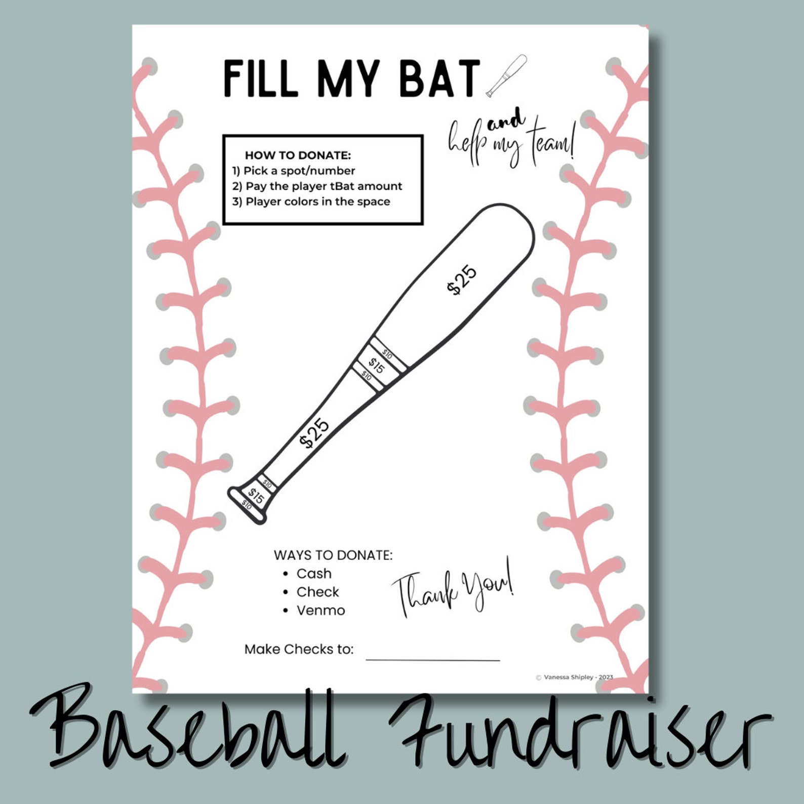 Baseball Fundraiser Template - Baseball Team Fundraiser Ideas - Youth ...