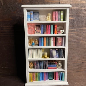 Custom 6 Shelves Miniature Bookcase - Etsy