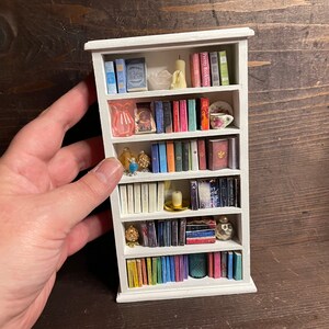 Custom 6 Shelves Miniature Bookcase - Etsy