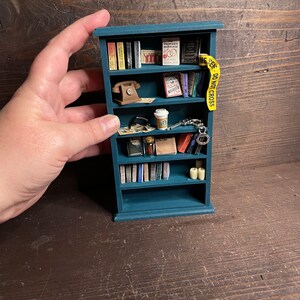 Custom 6 Shelves Miniature Bookcase - Etsy