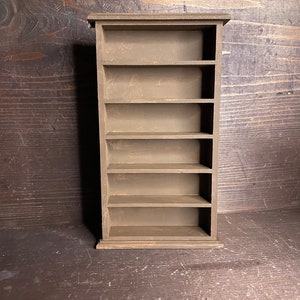 Custom 6 Shelves Miniature Bookcase - Etsy
