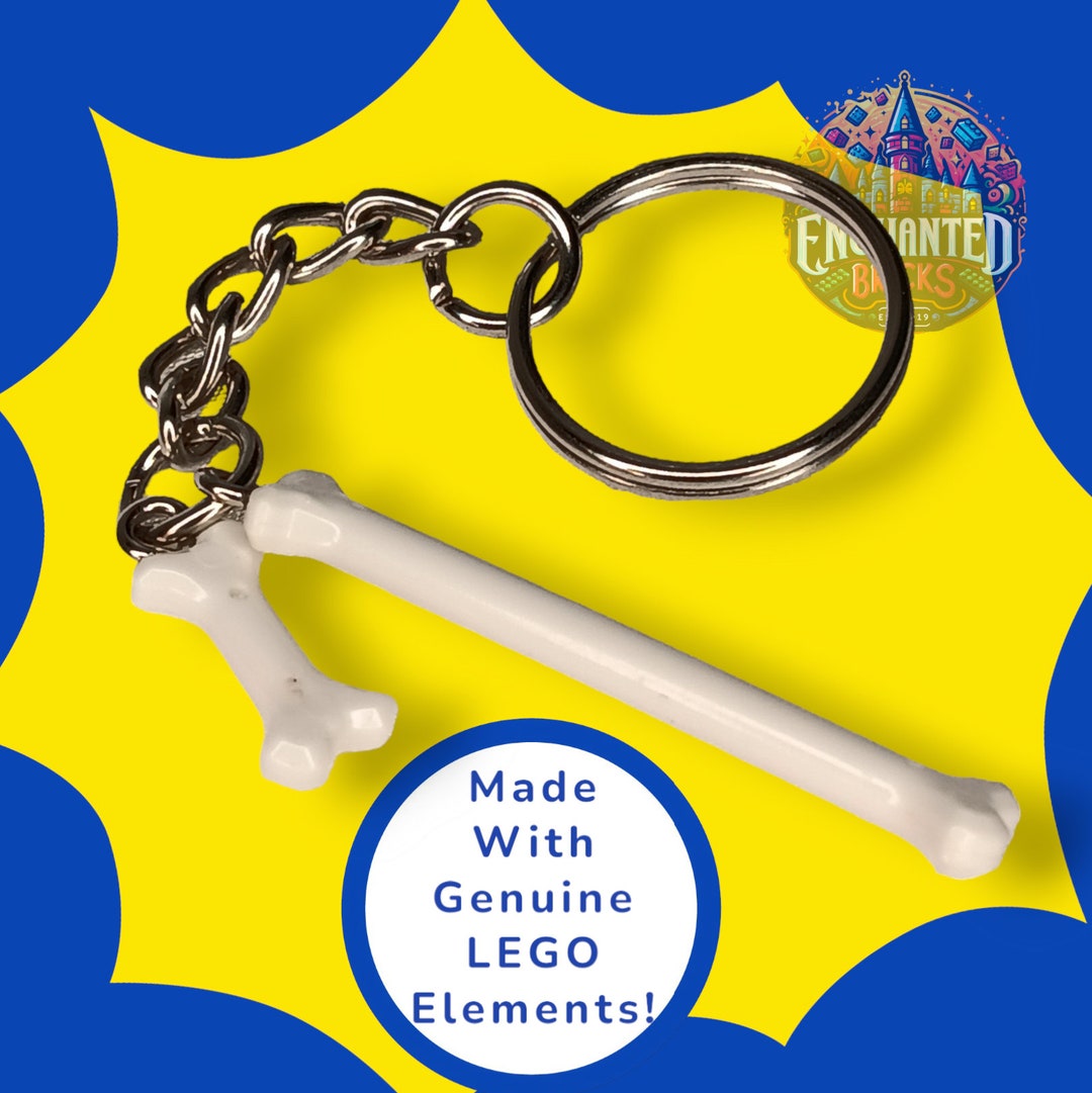Dino Bones Brick Keychain | Made From Genuine Brick Elements - Etsy