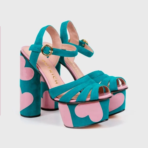 Turquoise Sandals - Etsy
